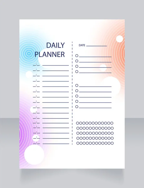 Circular daily planner Stock-Vektorbilder | Depositphotos