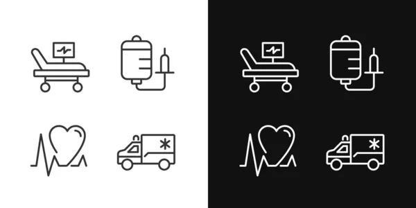 Emergency Procedures Pixel Perfect Gradient Linear Vector Icons Set ...