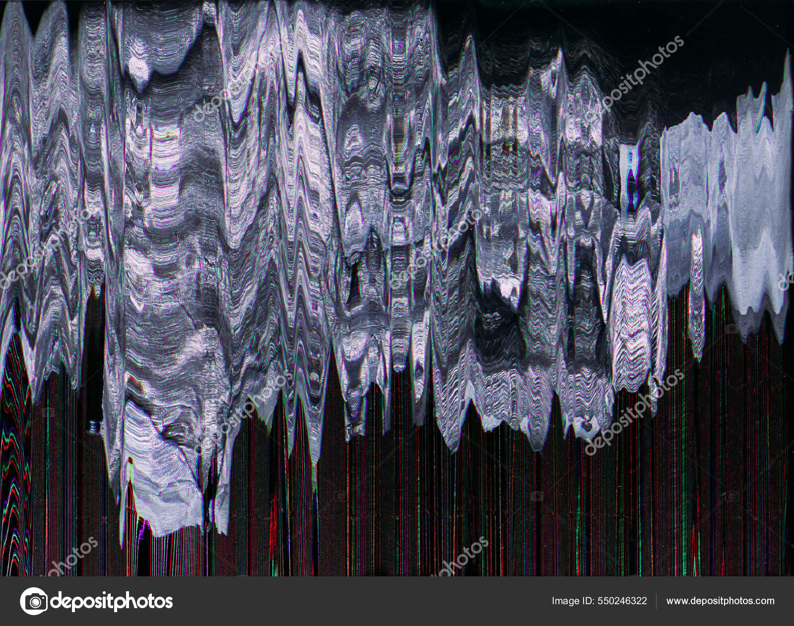 Glitch art static noise texture fuzzy artifacts Stock Photo by ...
