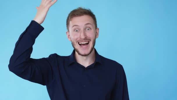 Mood change split personality man face gif loop — Stock Video ...