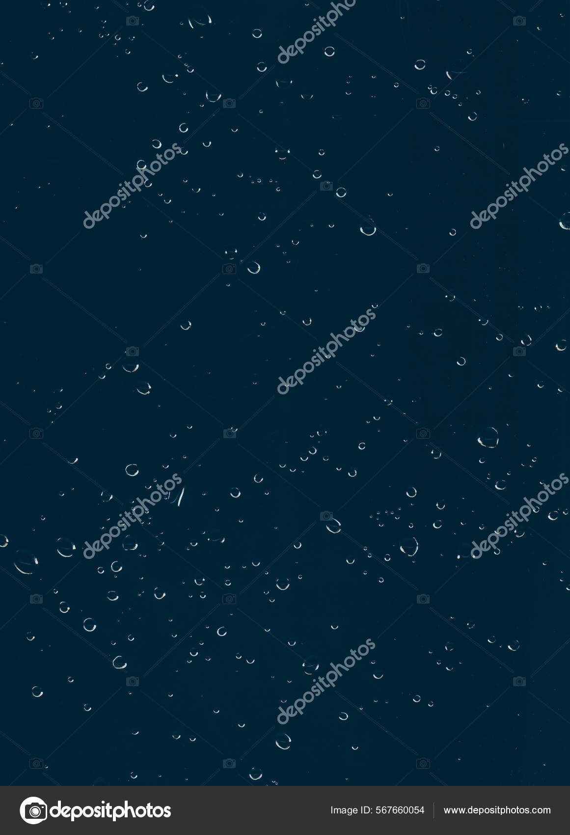 Water drop texture wet window overlay blue glass — Foto de stock ...