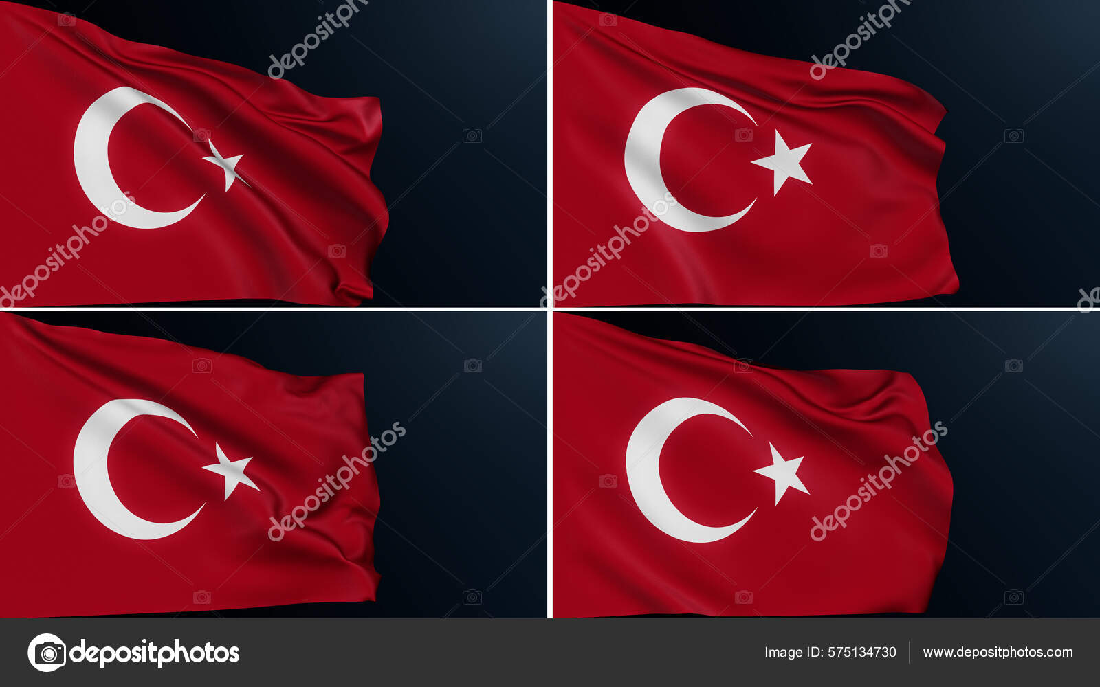 Bandera Turquía Signo Ankara País Transcontinental Colección Rojo Turco ...