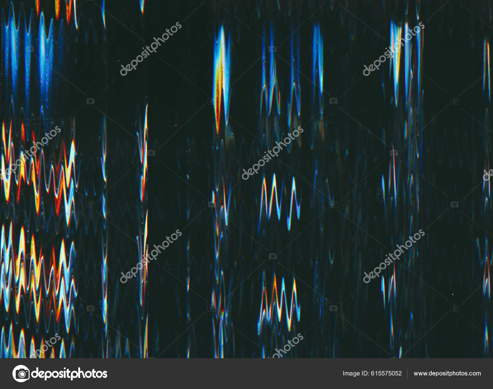 Glitch Texture Digital Artifacts Screen Distortion Blue Red Orange ...
