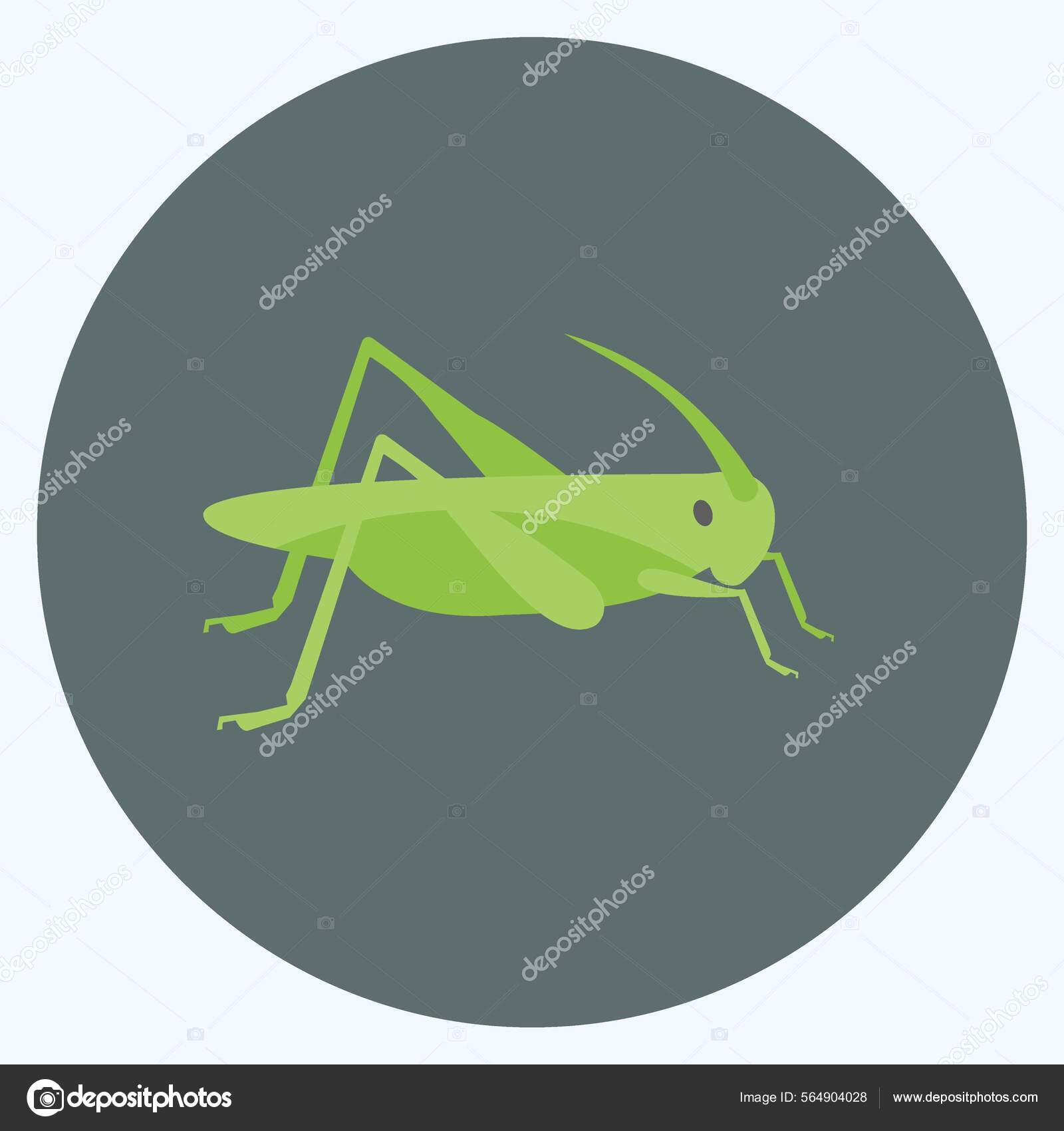 Icon Locust Infestation Suitable Disasters Symbol Flat Style Simple ...