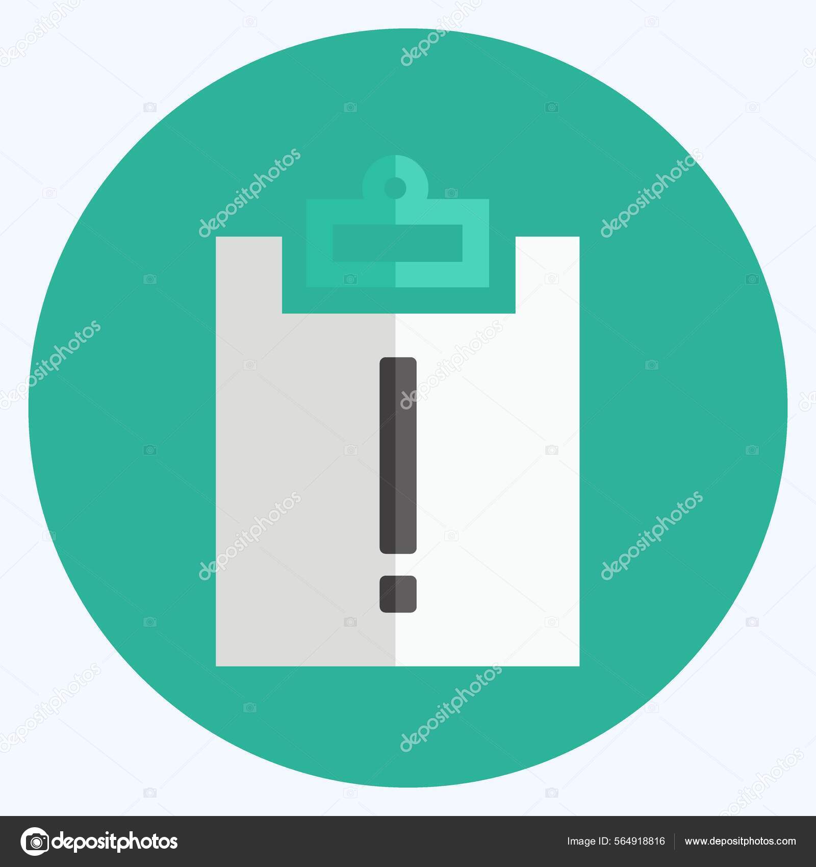 Icon Assignment Late Suitable Infographics Symbol Flat Style Simple ...