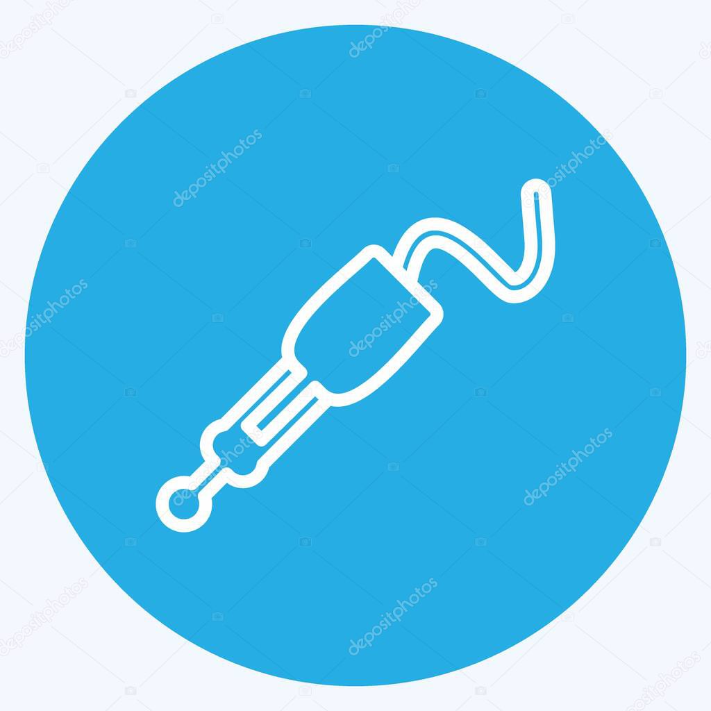 Icon Connector Pin. suitable for Education symbol. blue eyes style ...