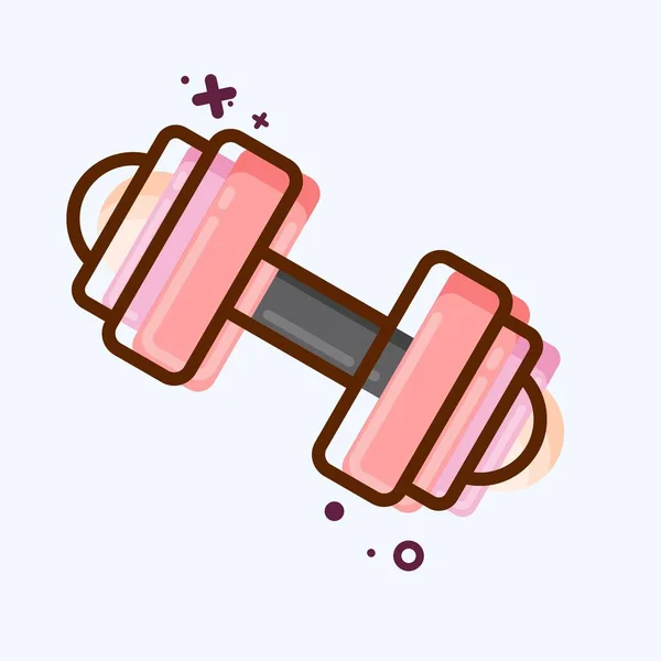 Pink Dumbbell Clipart