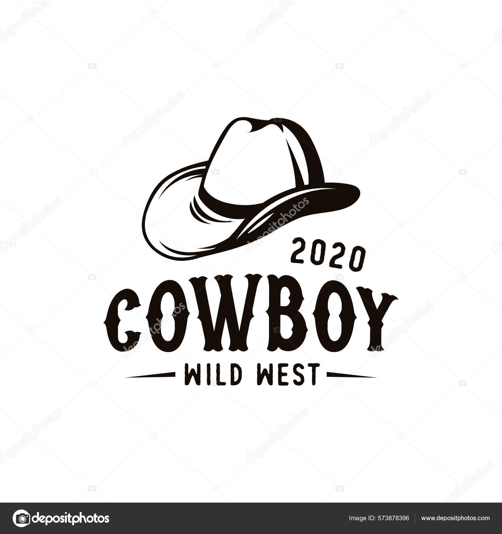 Cowboy Rodeo Show Vector Vintage Emblems Labels Badges Logos Monochrome ...