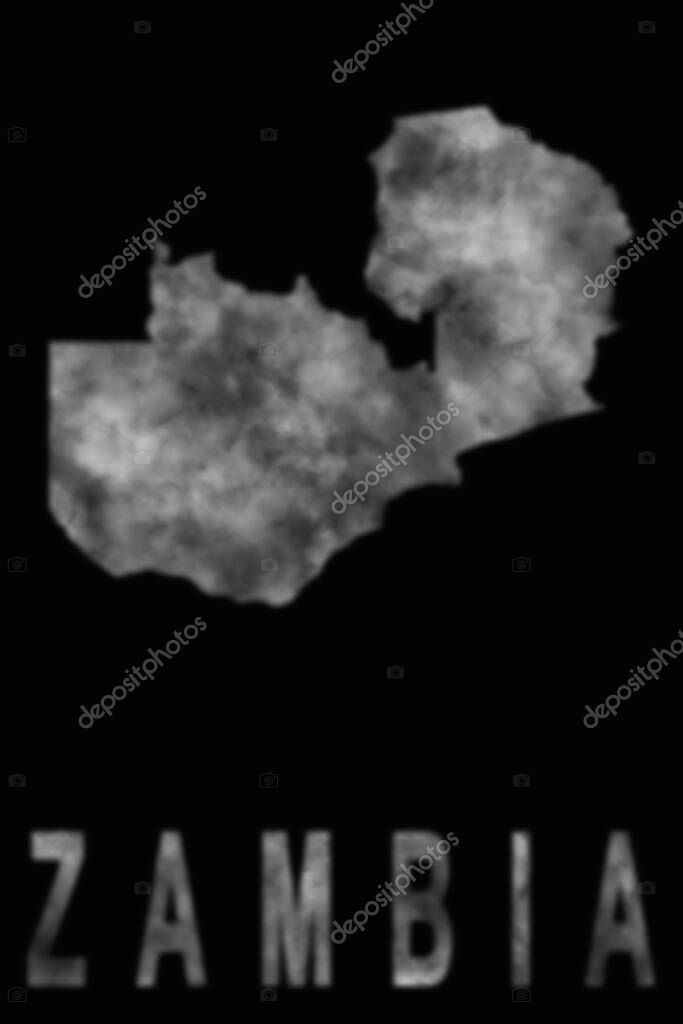 Mapa de Zambia de humo, Contaminación del aire, ecología 2022