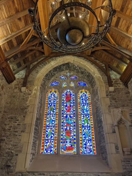 Stained Glass Windows Swords Castle Early Medieval Castle Located ...