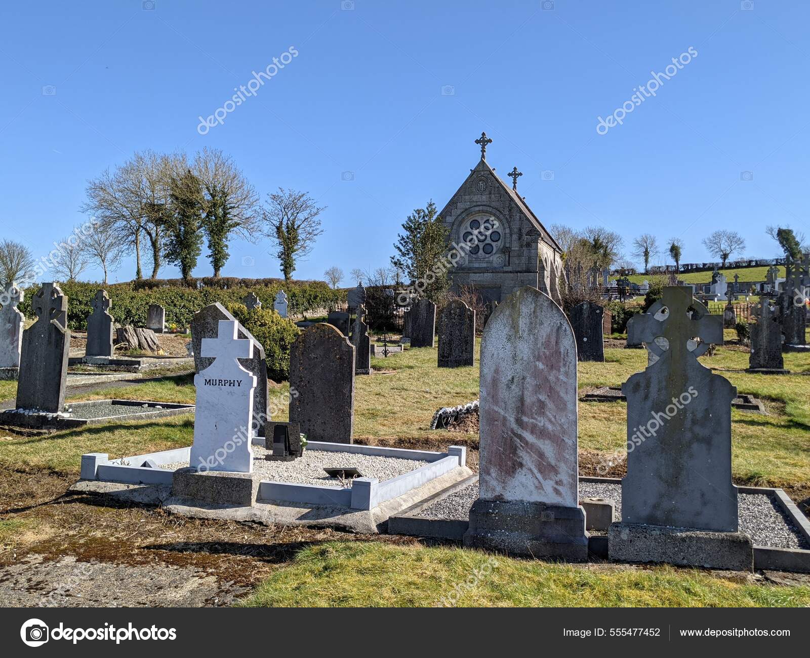 Cemetery Most Blessed Trinity Church Moone Kildare Ireland Stock Photo ...