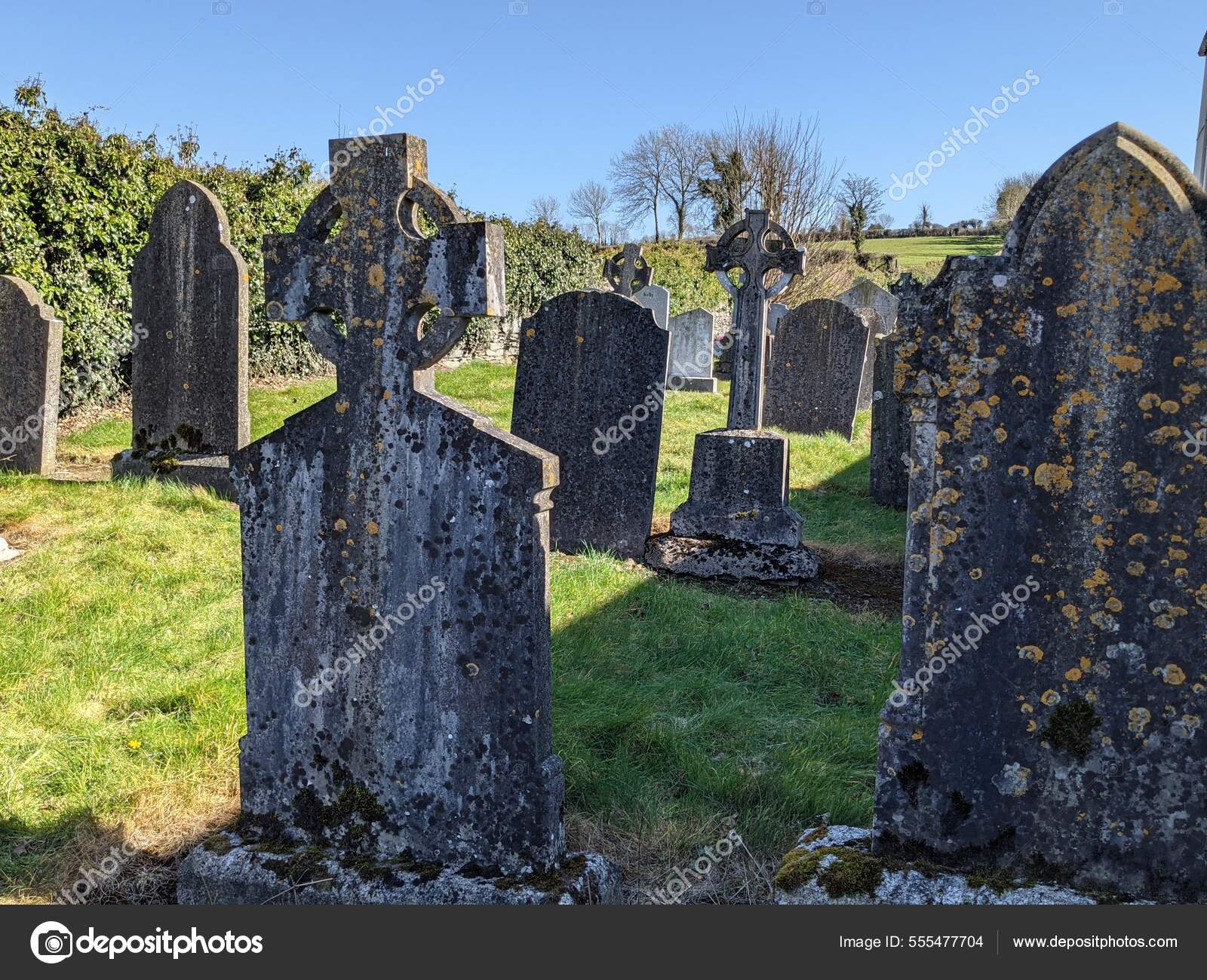 Cemetery Most Blessed Trinity Church Moone Kildare Ireland Stock Photo ...
