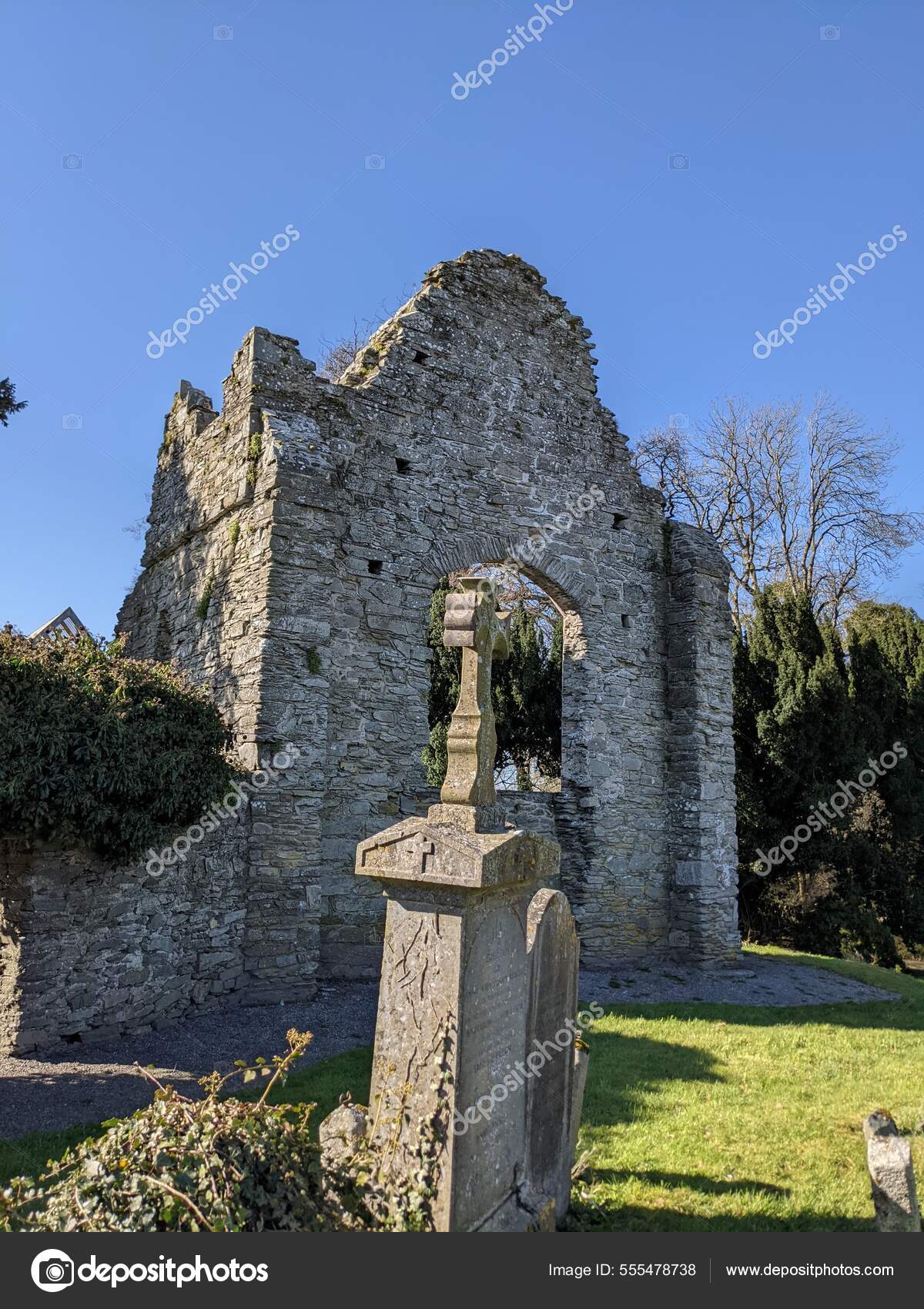 Moone High Cross Celtic Heritage Building Republic Ireland Stock Photo ...