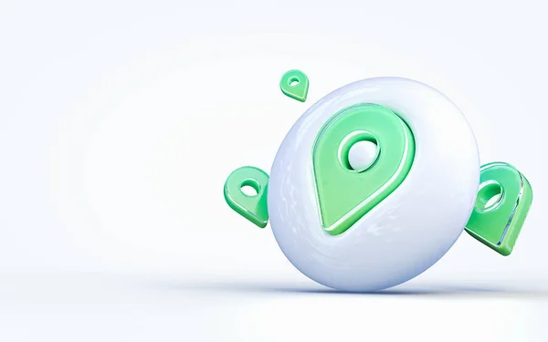 Location Sign Dark Background Render Concept Traveling Tour Finding ...