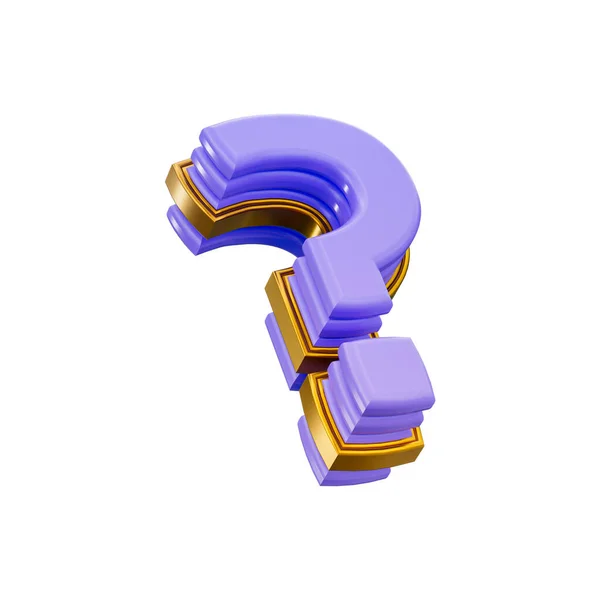 Question Mark Cube Badge Icon Render Concept Asking Problem Helping ...