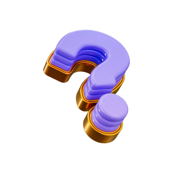 Question Mark Cube Badge Icon Render Concept Asking Problem Helping ...