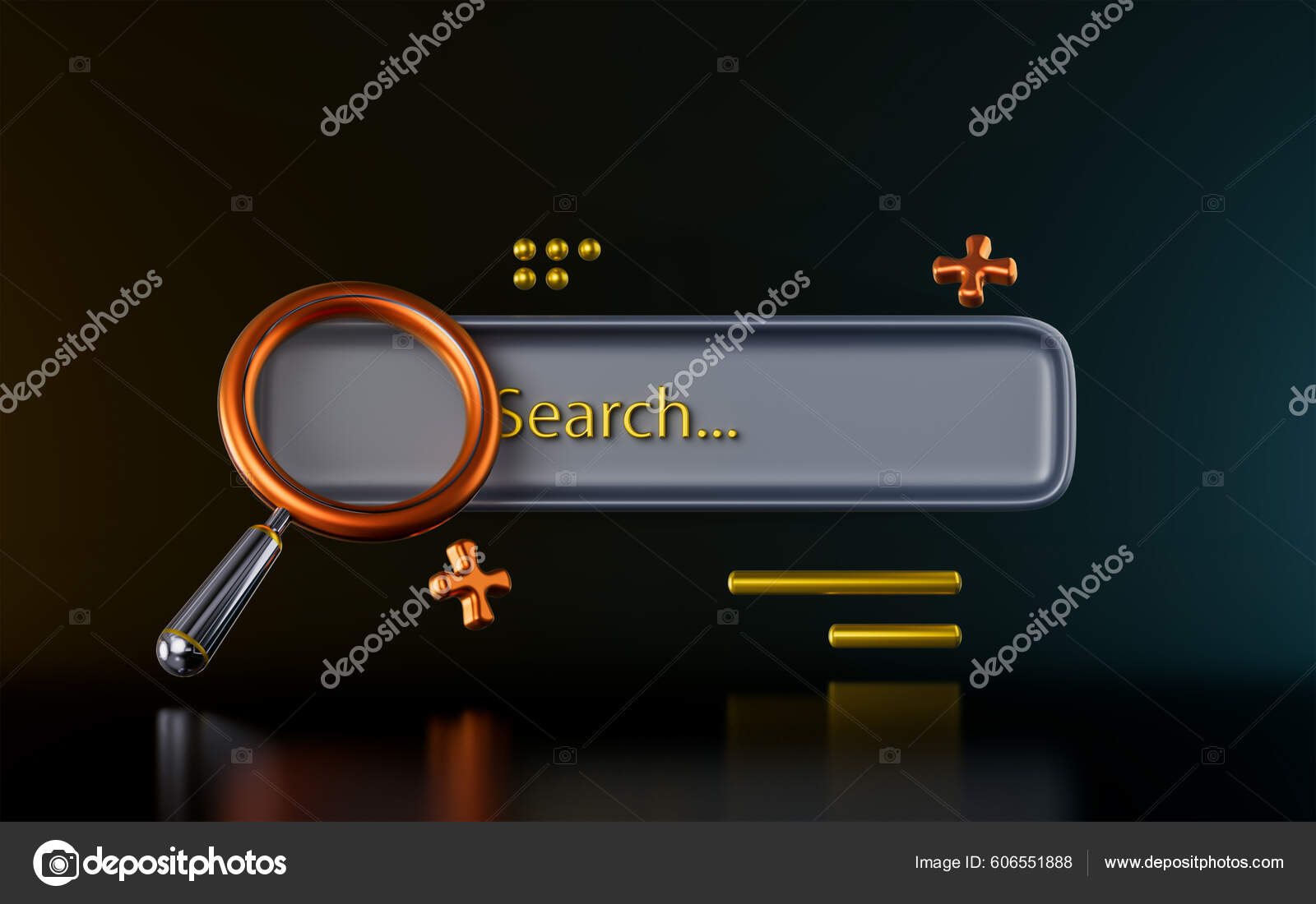 Search Bar Magnifying Glass