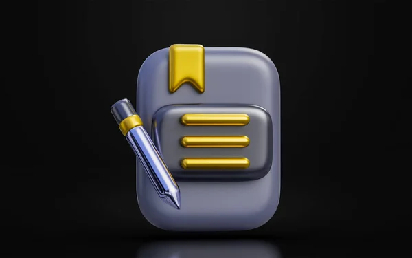 Document Security Shield Check Mark Sign Dark Background Render Concept ...