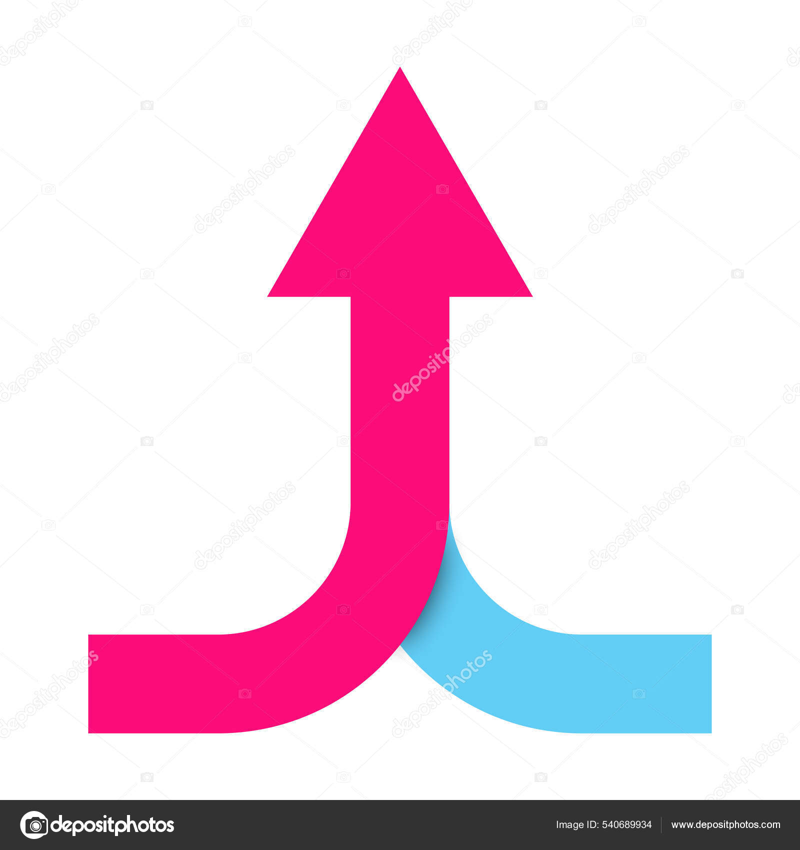 Two Arrows Merging Icon Vector Collaboration Partnership Alliance ...