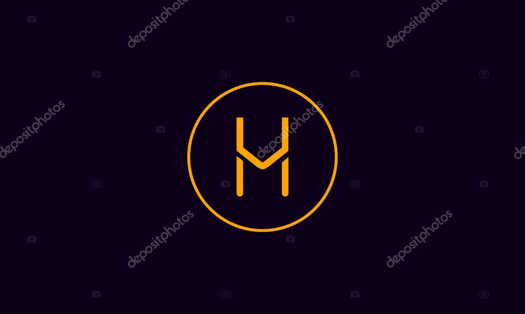 LETTERS HVM LOGO DESIGN WITH NEGATIVE SPACE EFFECT FOR ILLUSTRATION USE ...