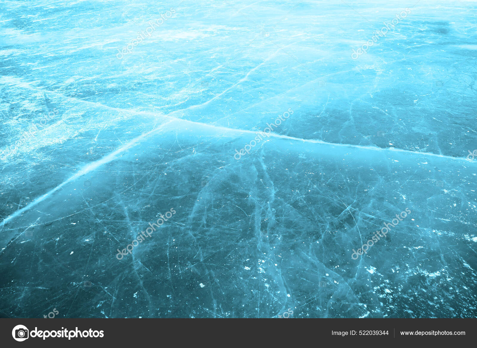 Ice Rink Background Texture Ice Rink Top View Traces Skates — Stock ...