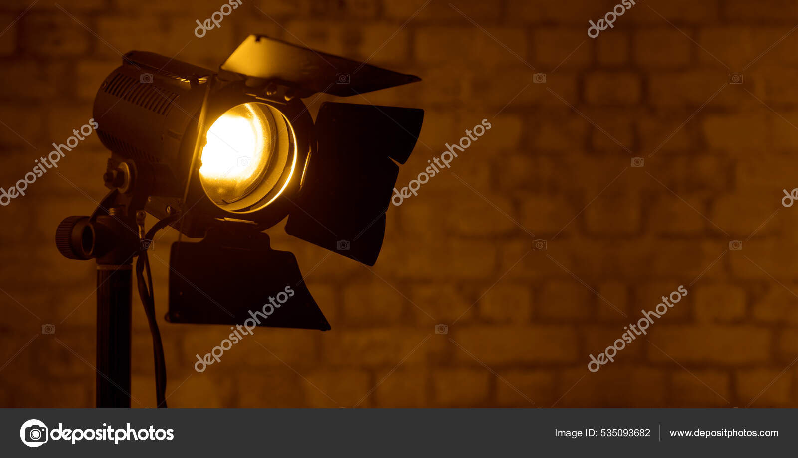 Two Studio Flashes Tripod Pulsed Light Professional Use Photographers ...