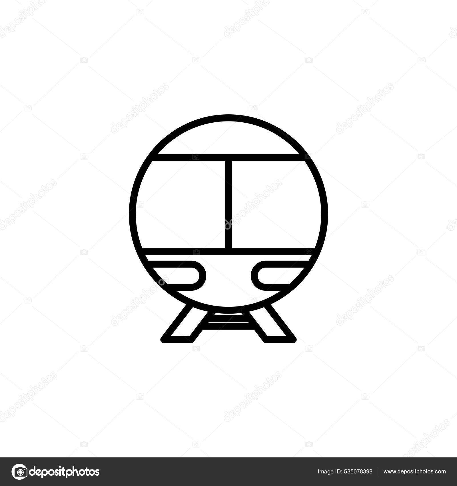 Transport Locomotive Train Line Icon Vector Illustration Logo Template ...