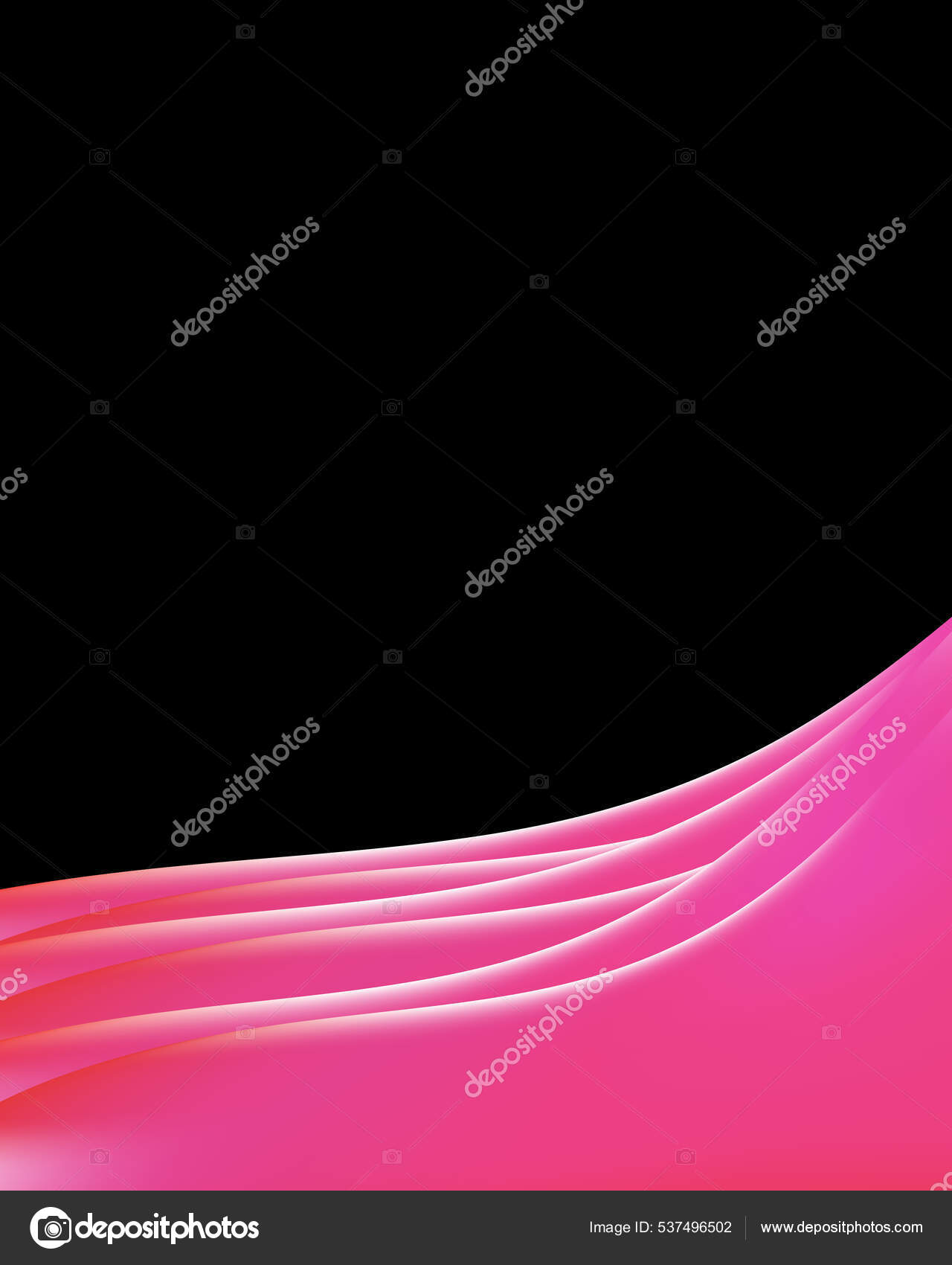Abstract Dark Background Bright Elements Pink Objects Black Background ...