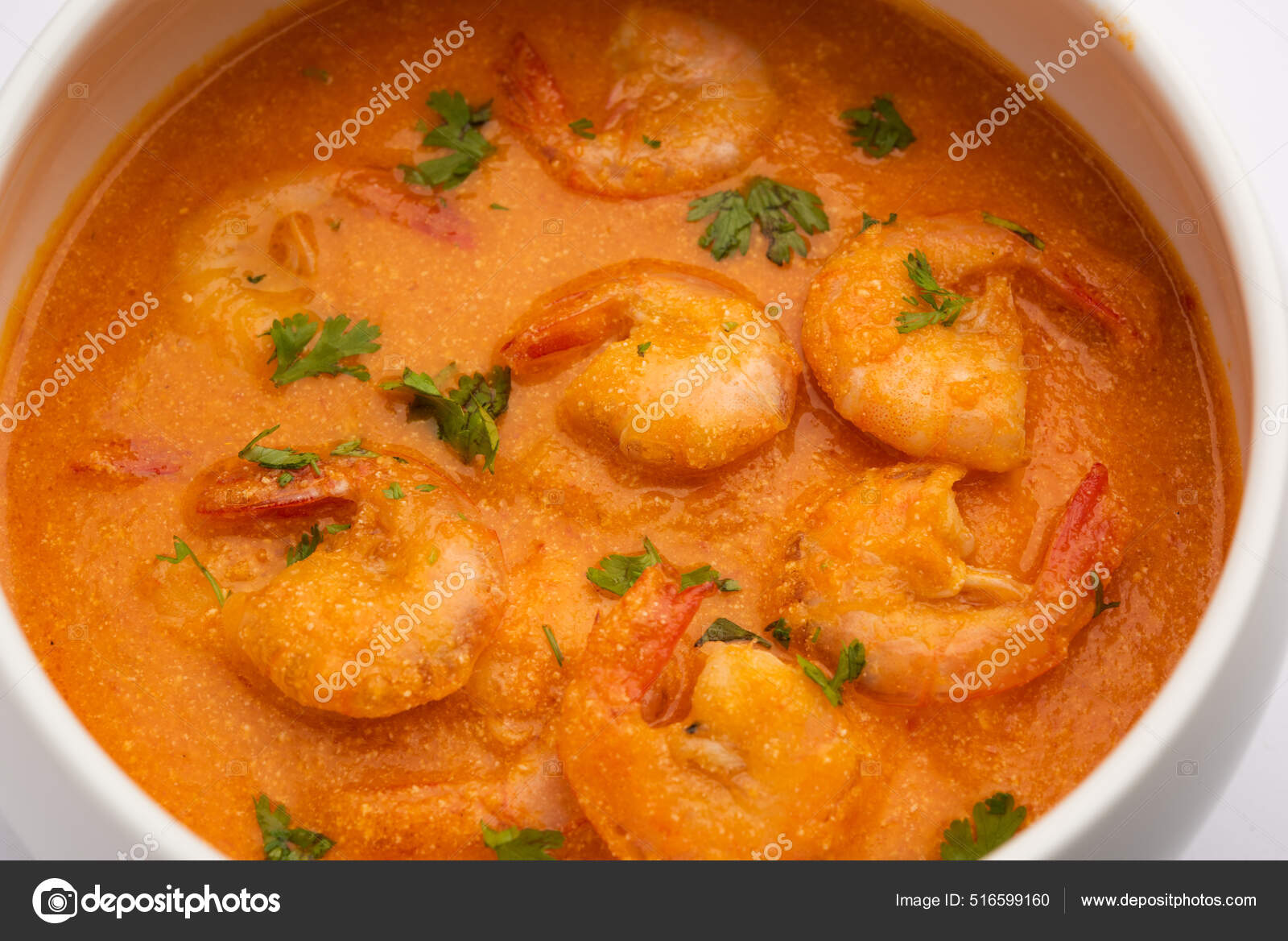 Goan Prawns Shrimp Curry Zinga Masala Also Known Kolambi Kalwan Stock ...
