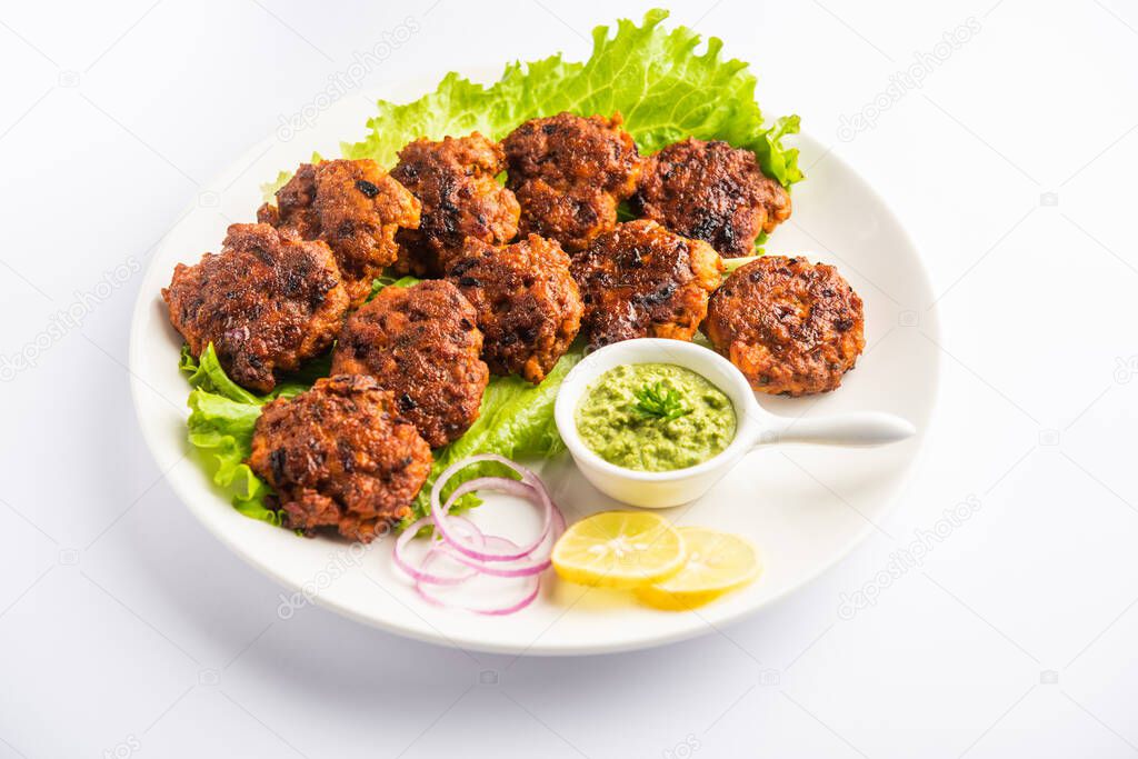 Tunde Ke Kabab, también conocido como Buffalo, pollo o kebab galouti ...