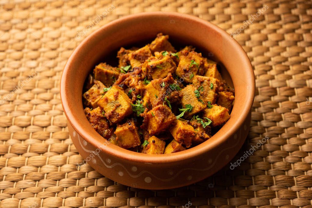 Indian style Suran sabzi or Jimikand sabji also known as Elephant Foot ...