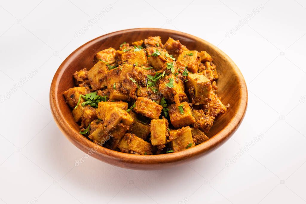 Indian style Suran sabzi or Jimikand sabji also known as Elephant Foot ...