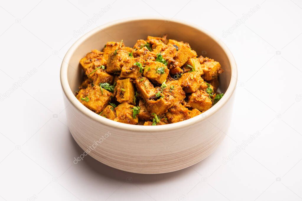 Indian style Suran sabzi or Jimikand sabji also known as Elephant Foot ...