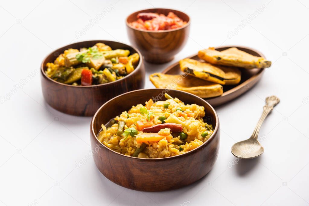 Bengali Bhog food for Indian Hindu Durga Puja or pooja festival ...