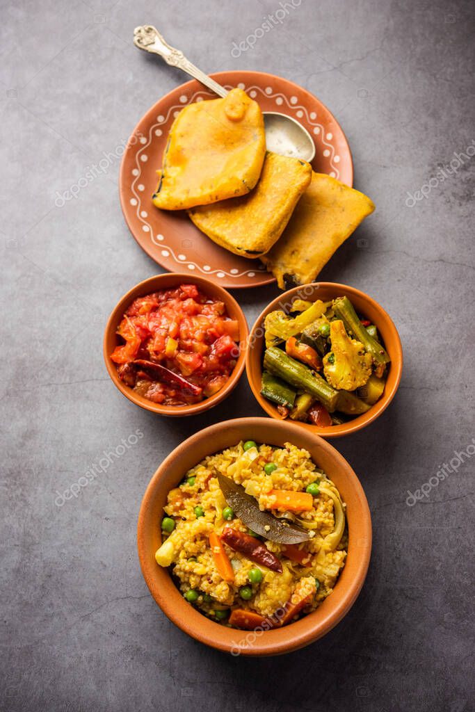 Bengali Bhog food for Indian Hindu Durga Puja or pooja festival ...
