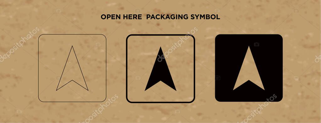 Carton handling symbol Vector Art Stock Images | Depositphotos