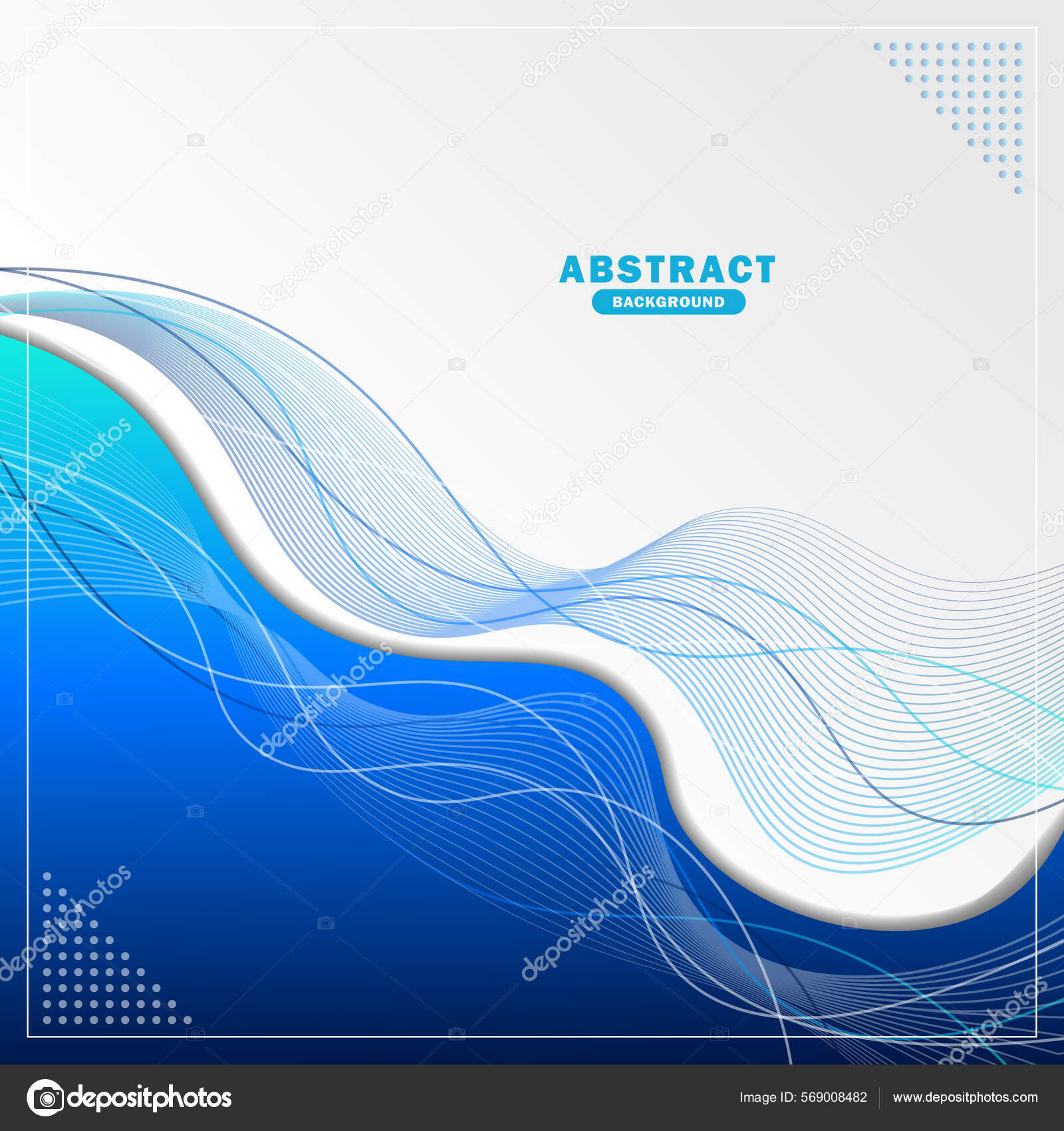 Blue White Background Dynamic Line Wave Abstract Background Poster ...