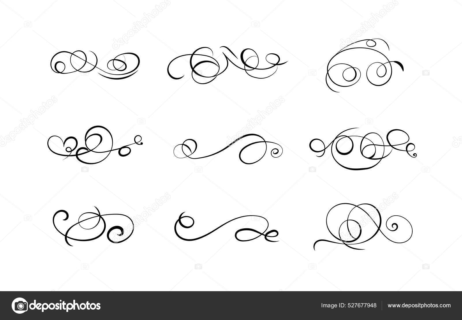 Simple Black Swirl Frame