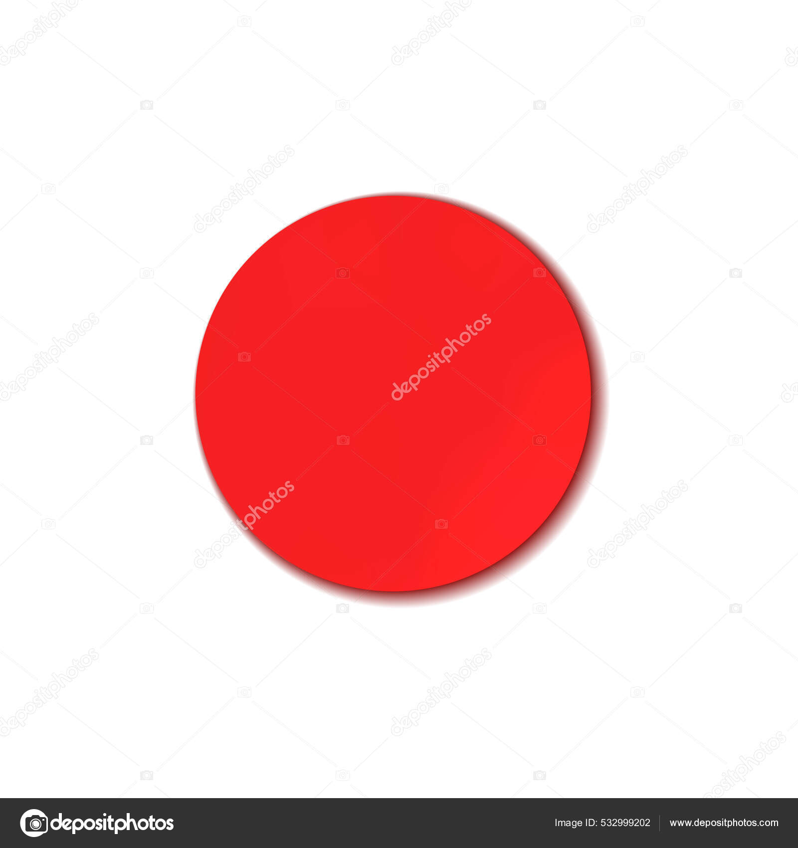 Vector Red Circle Sticker Isolated White Background Stock Vector by ...
