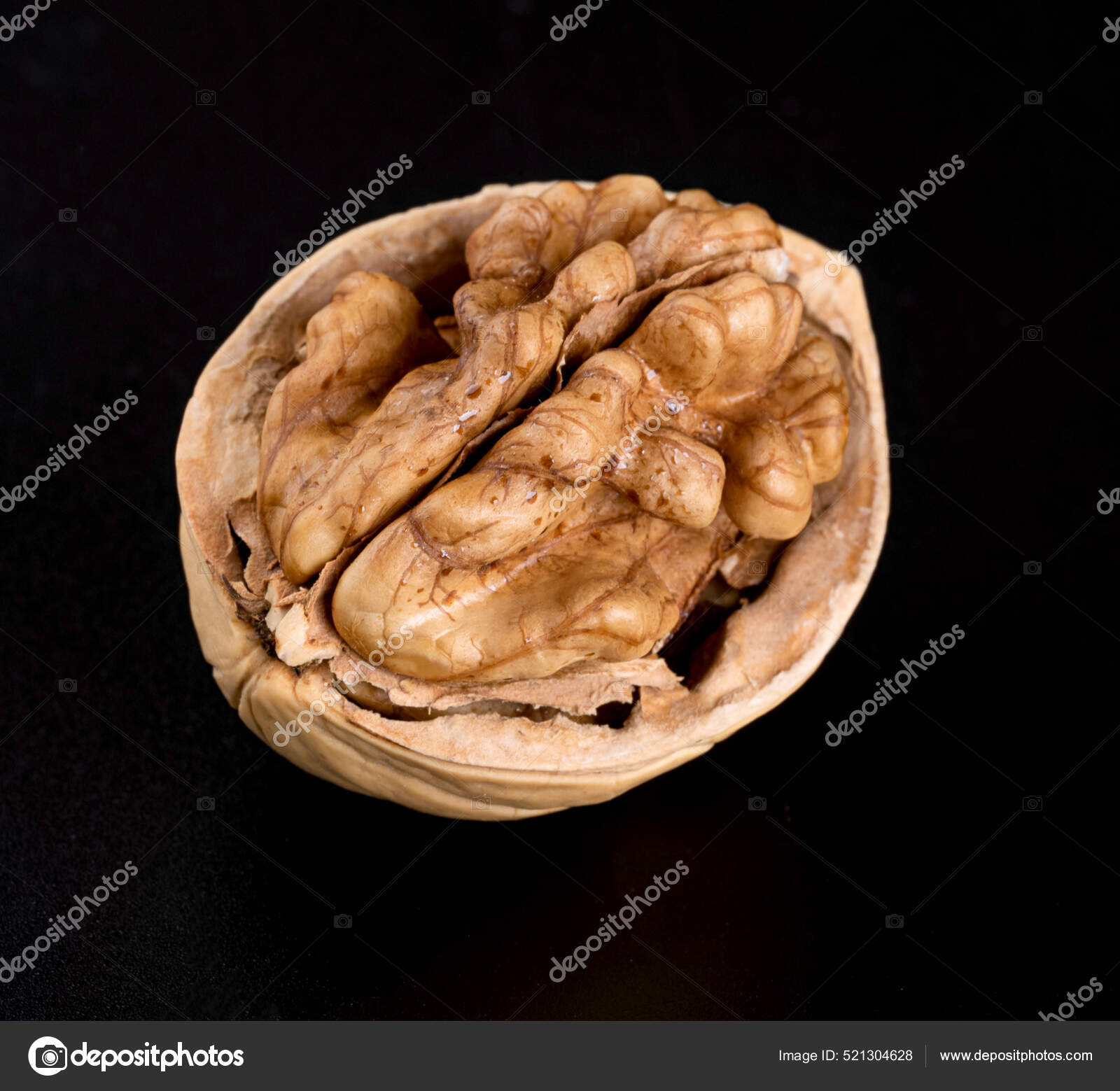 Walnut Shell Half