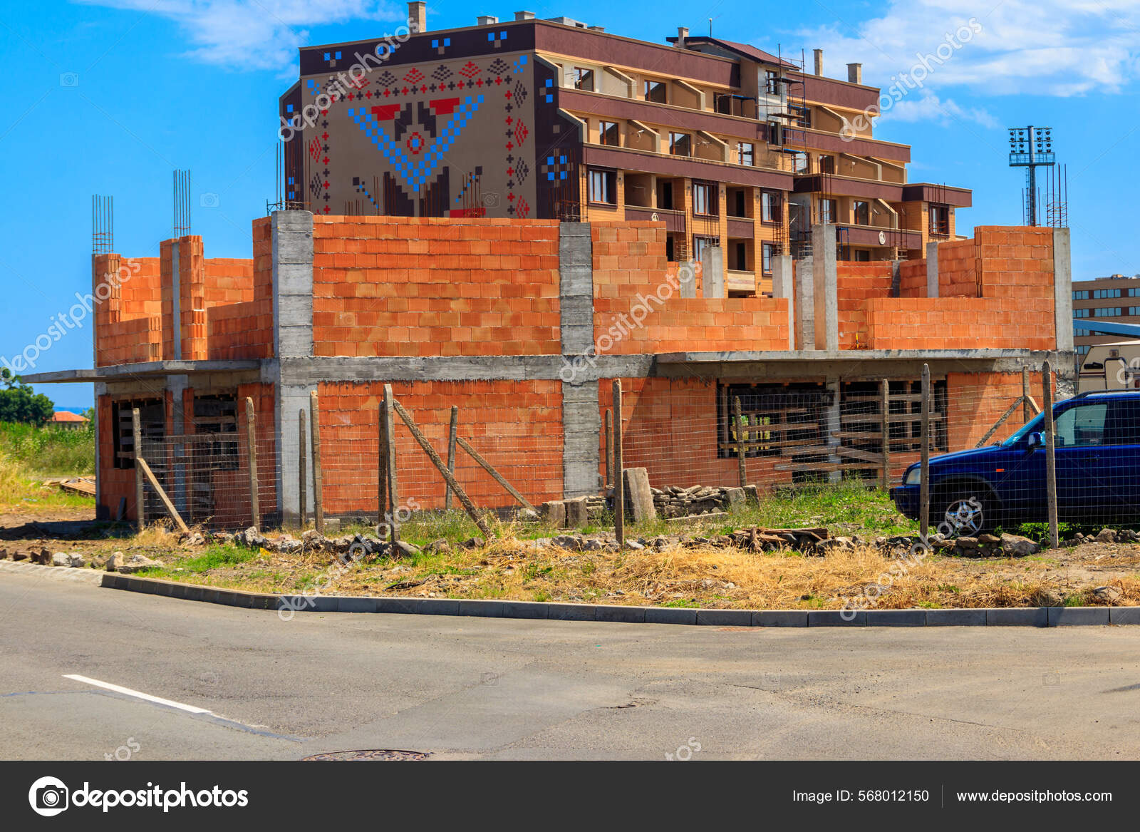 High Rise House Construction Building Skyscraper Stock Photo by ...