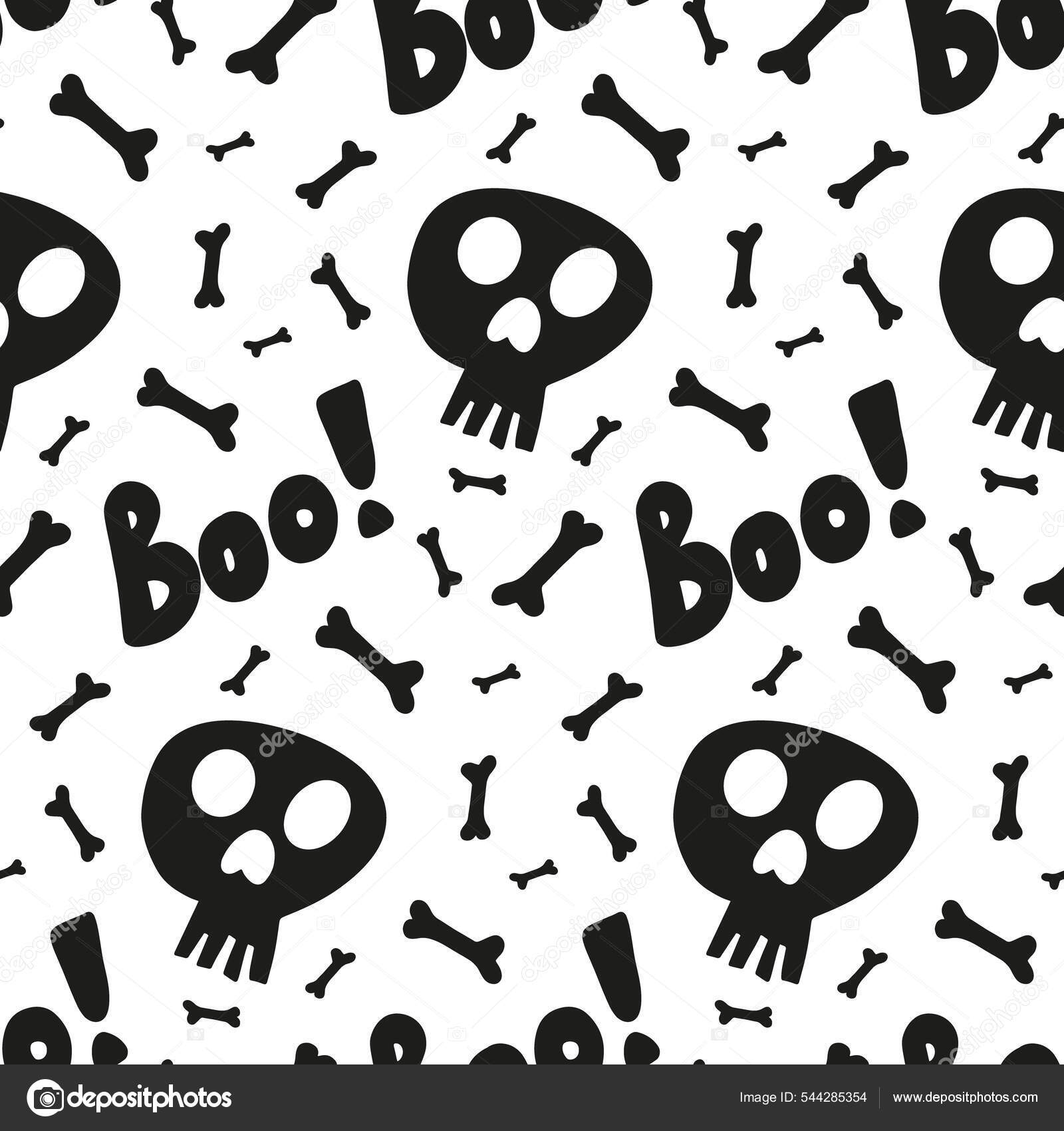 Skeleton Pattern Background