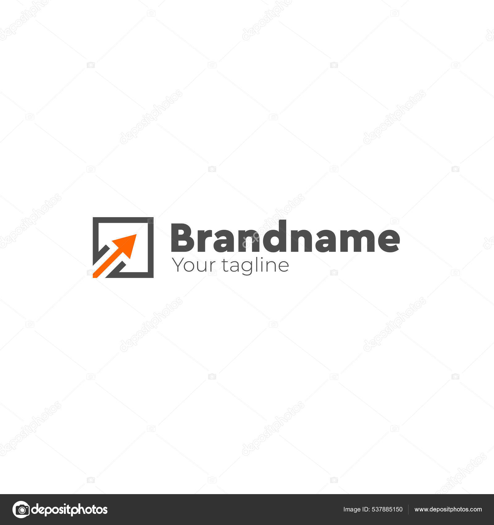 Minimalist design simple Brand Name logo design Stock Vector Image by ...