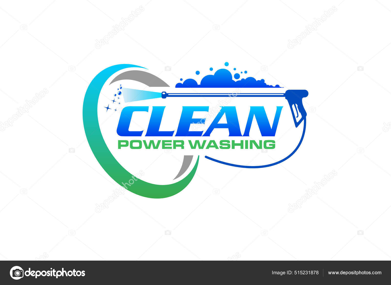 Illustration Vector Graphic Pressure Power Wash Spray Logo Design ...