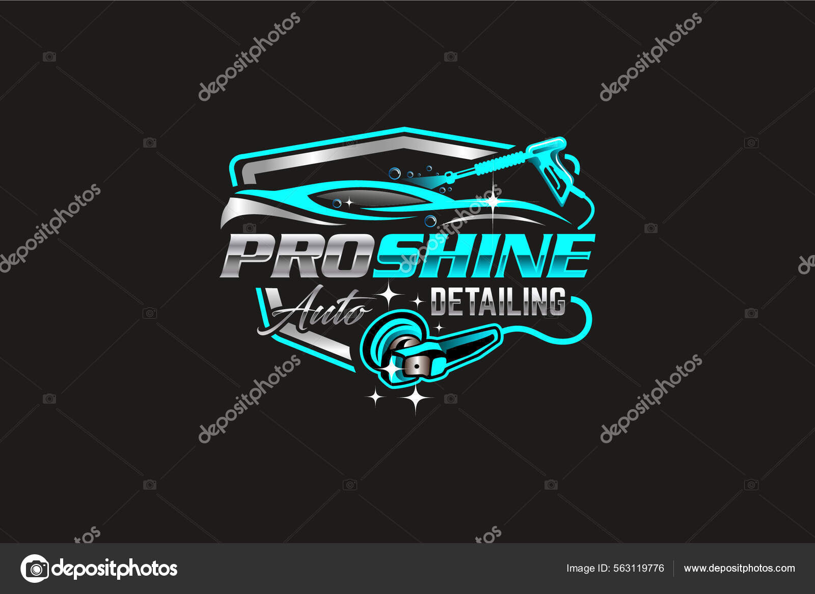 Illustration Vector Graphic Auto Detailing Servis Logo Design Template ...