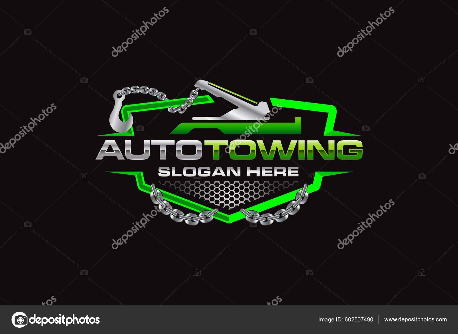 Illustration Vector Graphic Towing Truck Service Logo Design Suitable ...