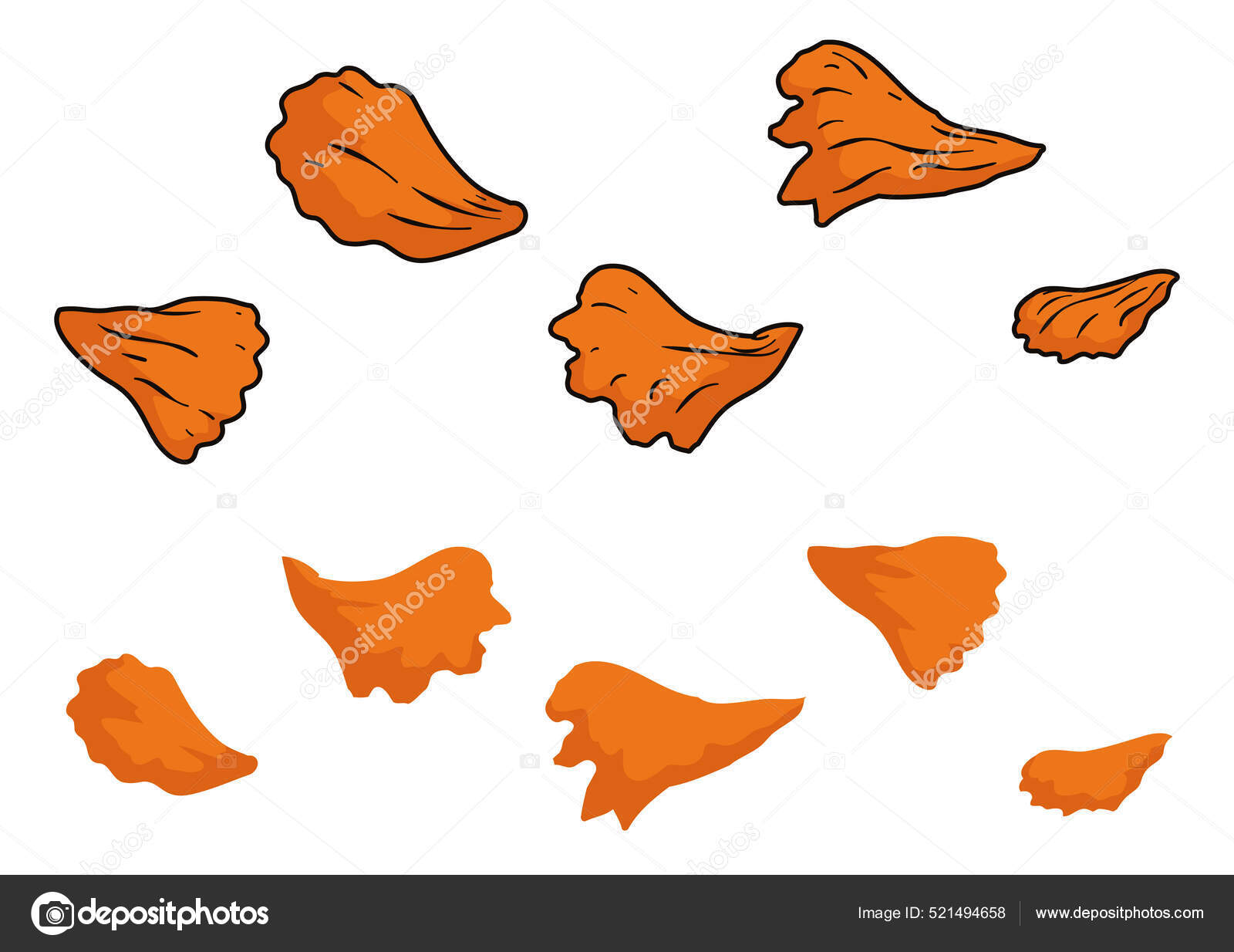 Caléndula Cempasuchil Cultura Mexicana Pétalos Estilo Dibujos Animados ...