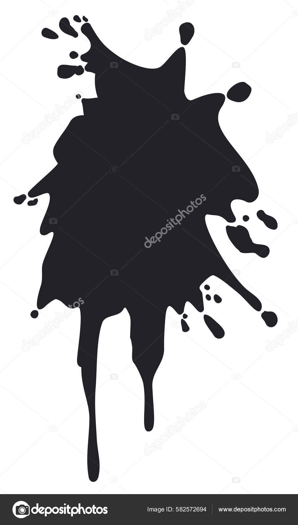 Paint Splatter Silhouette