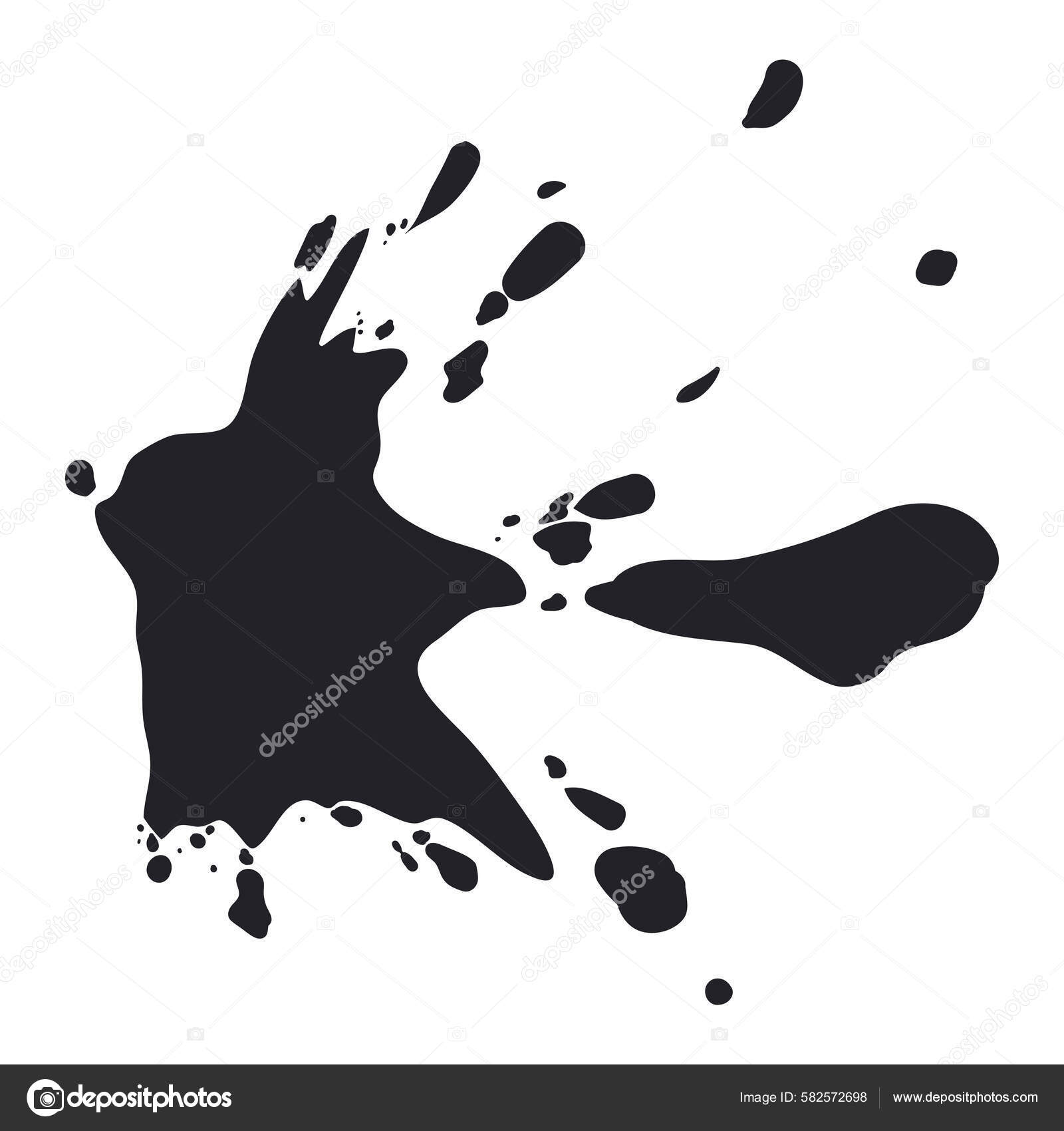 Paint Splatter Silhouette