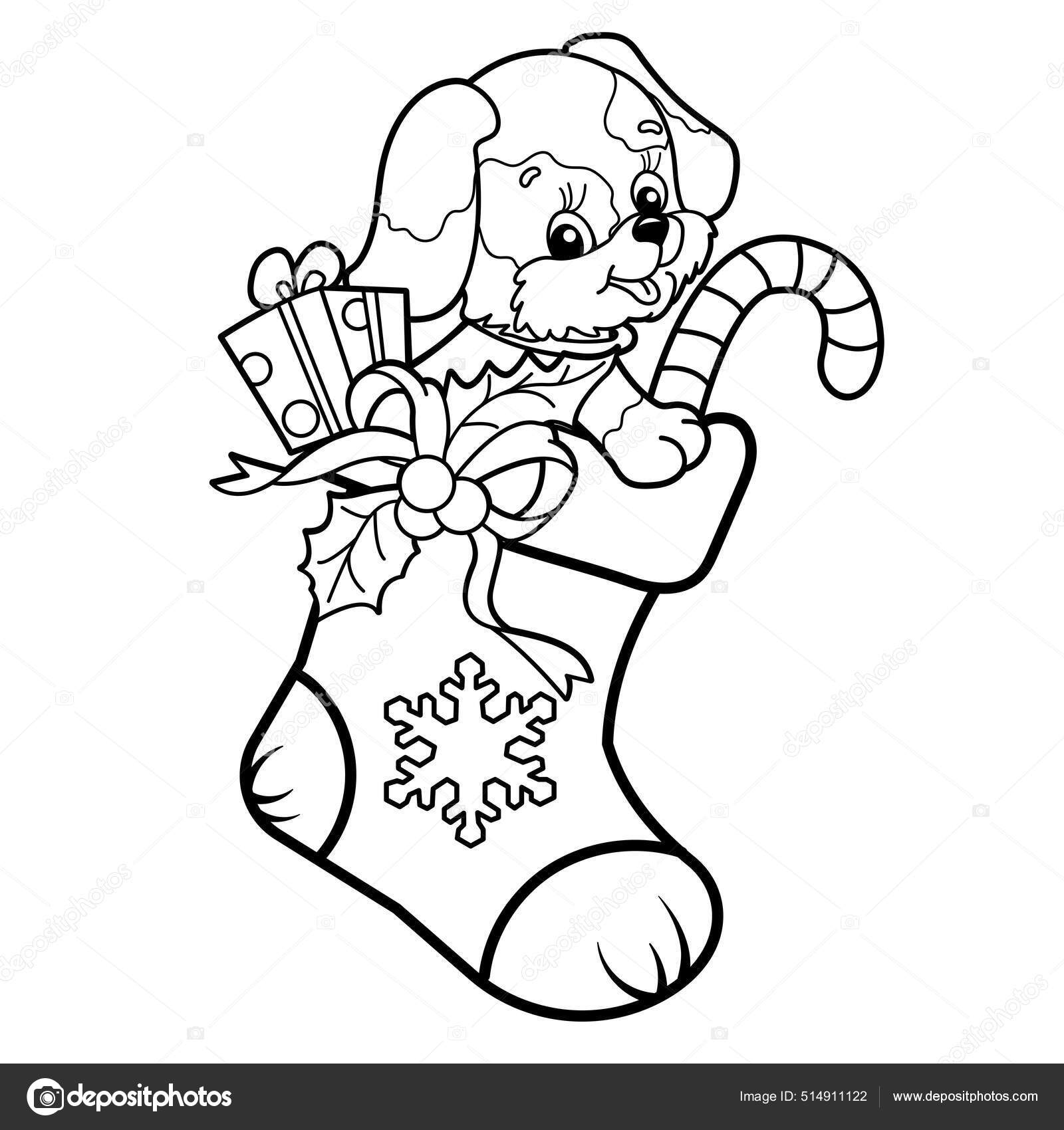 Dibujos Para Colorear De Perros Navideños Dibujo Para Colorear Bluey